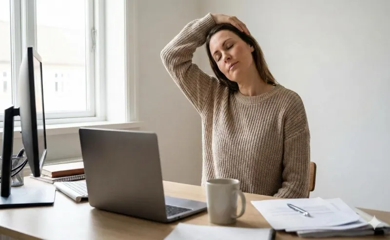 The 8-Minute Desk Reset That Relieves Neck and Shoulder Tension