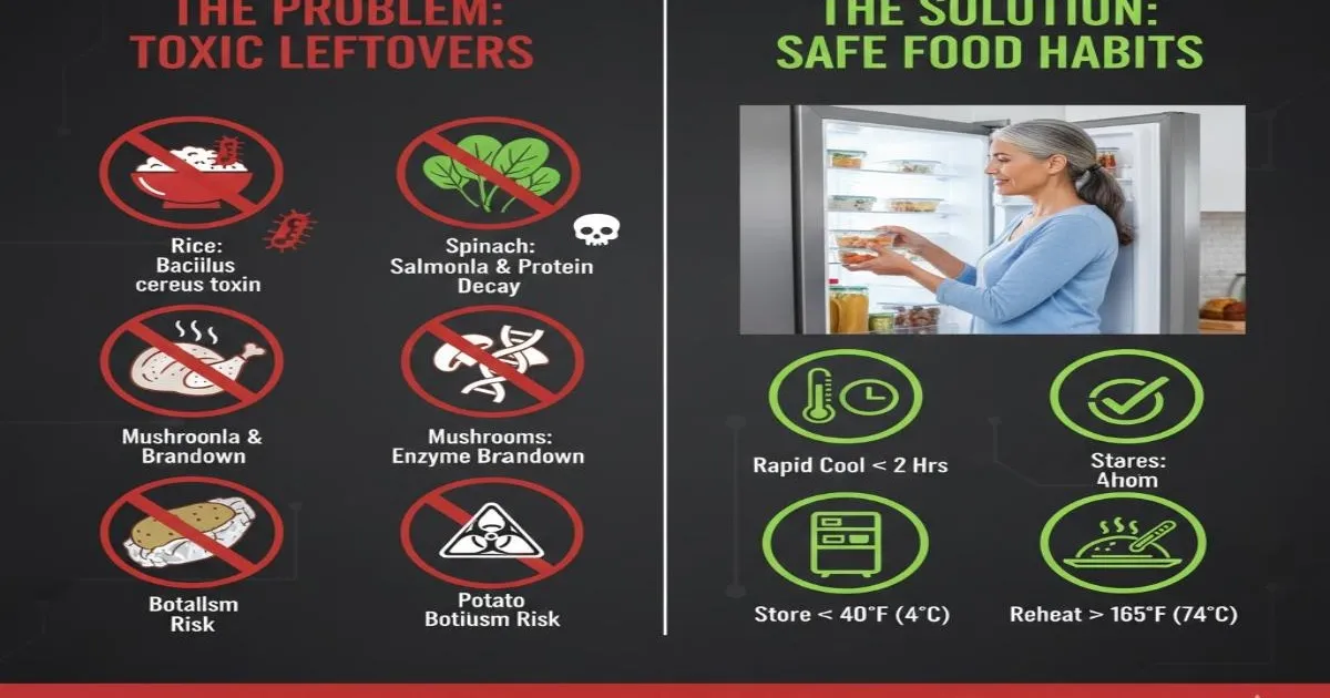 Toxic Leftovers: 5 Foods You Should Never Reheat Without Extreme Caution