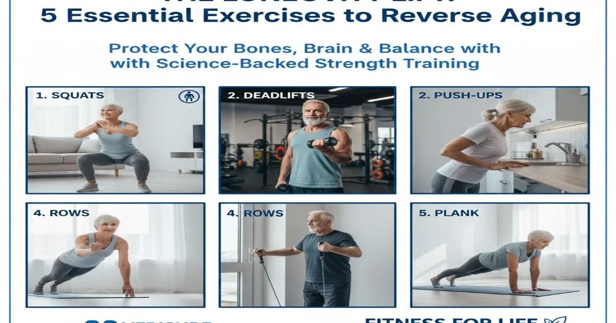 The Longevity Lift: 5 Essential Strength Exercises to Reverse Aging and ...
