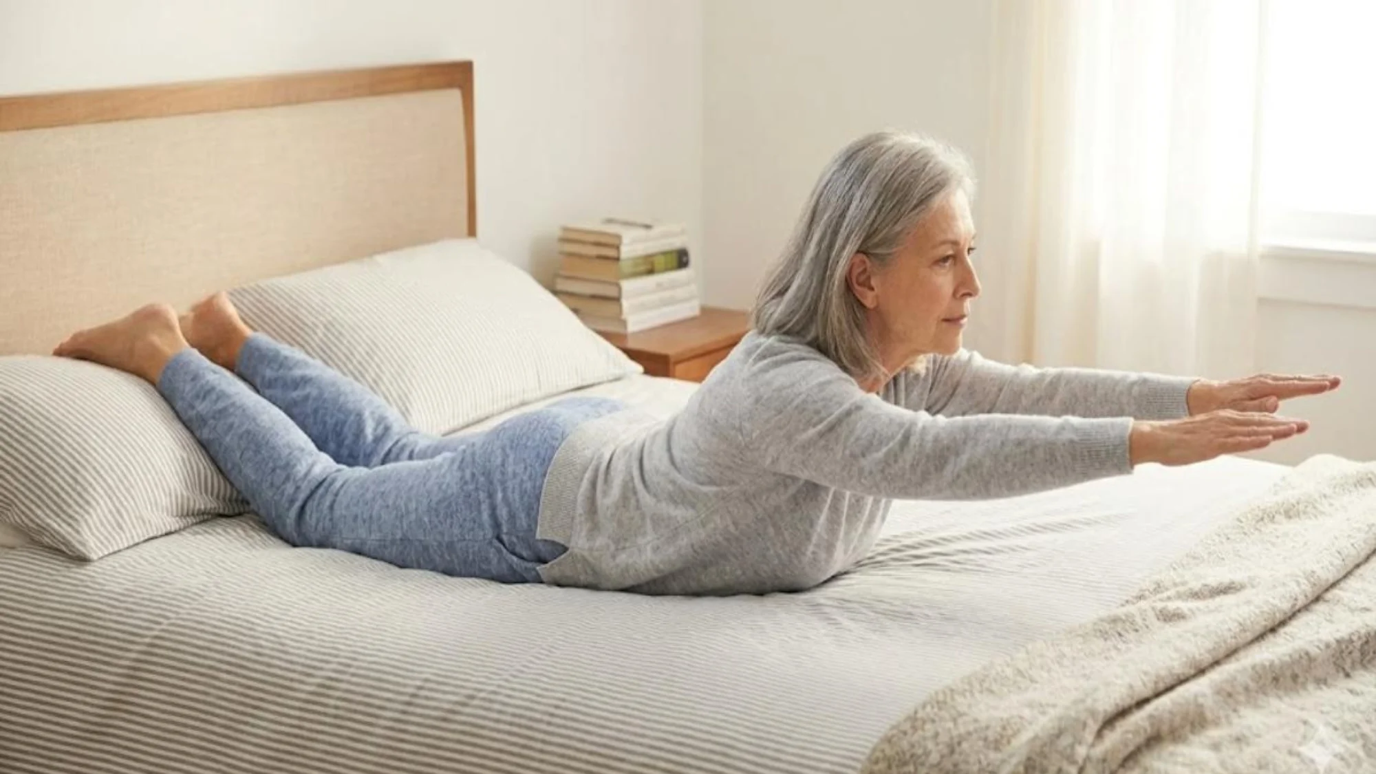 Over 60 and Struggling to Stand Straight? This Simple Bed Exercise Can ...