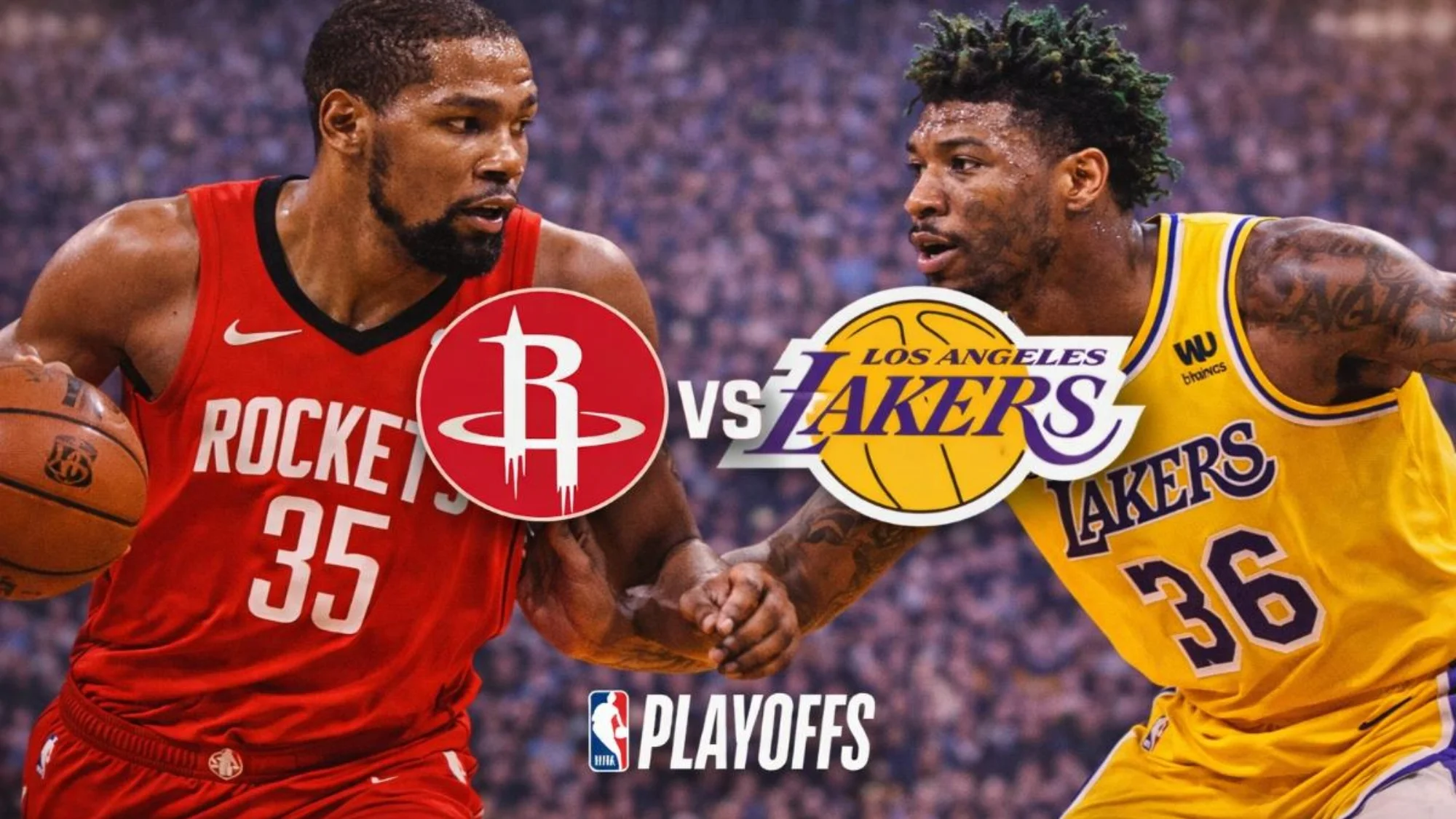 Lakers vs Rockets Playoff Battle: Can Marcus Smart Contain Kevin Durant ...