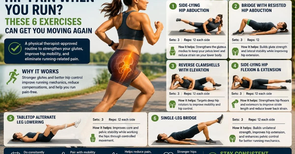 Are Hip Pain and Running Holding You Back? These 6 Exercises Could Get ...
