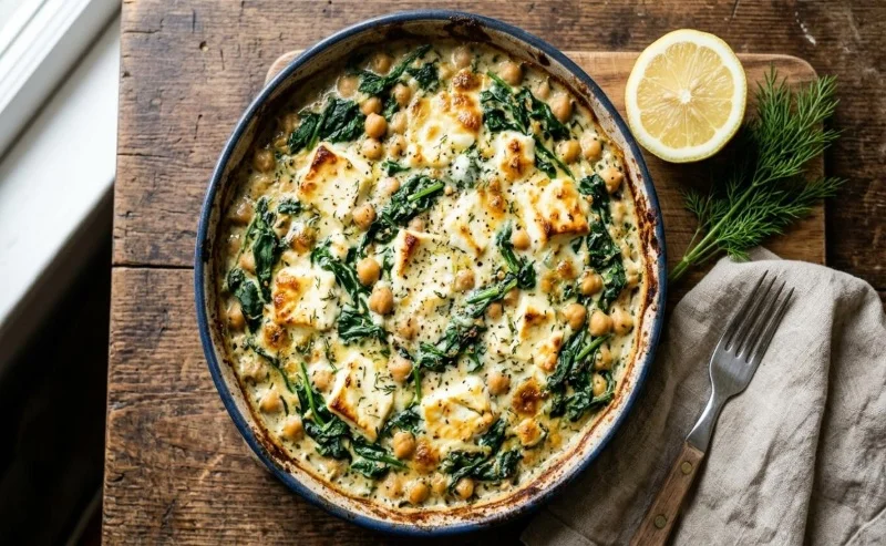 This Spinach, Chickpea, and Feta Casserole Is the Cozy One-Pan Dinner ...