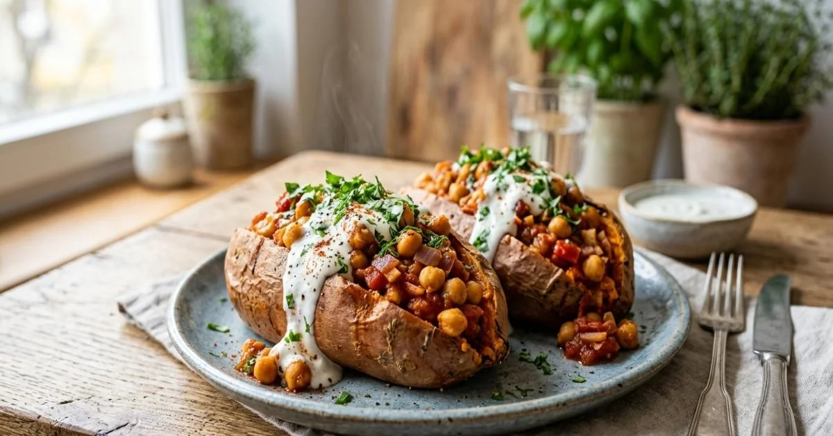 These Stuffed Sweet Potatoes With Chickpeas Are the Healthy Comfort ...